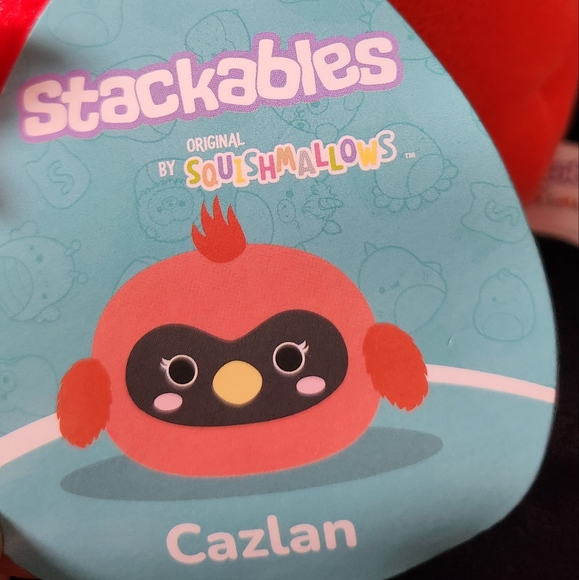 Squishmallows | Toys | Nwt Cazlan The Red Cardinal Bird 5 Stackables ...